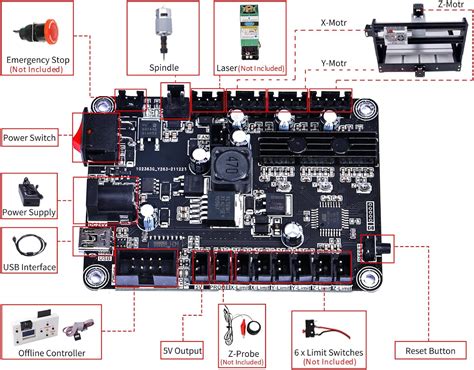 3 axis diy cnc router engraver machine desktop wood acrylic plastic pcb mdf carving milling