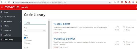 Now Available Oracle19c Database In Livesql Oracledbwr