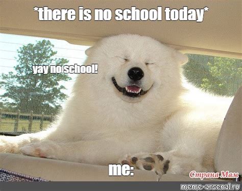 Meme There Is No School Today Yay No School Me All Templates