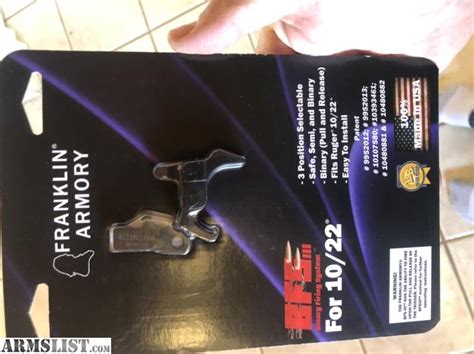 For Sale Franklin Binary Trigger For Ruger 1022 Near Surgoinsville Tn