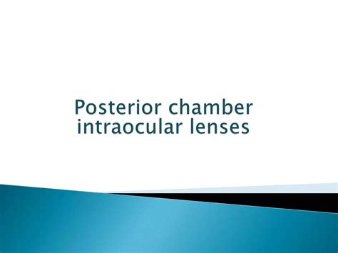 Secondary Iol Implantation Pptx