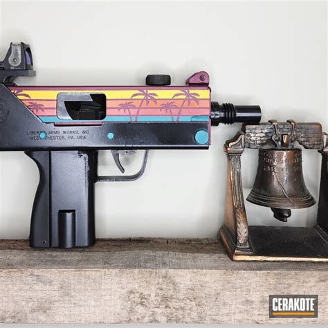 Miami Vice Custom Mac 10 Cerakote