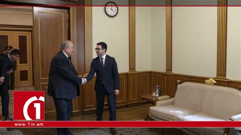 Նախագահ Արմեն Սարգսյանը հանդիպել է արդարադատության նախարար Ռուստամ Բադասյանի հետ Youtube