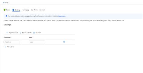 Defina As Configurações Do Sensor De Ot No Portal Do Azure Microsoft