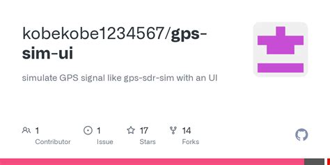 Github Kobekobe Gps Sim Ui Simulate Gps Signal Like Gps Sdr Sim With An Ui