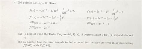 Solved 4 10 Points Let X00 Given