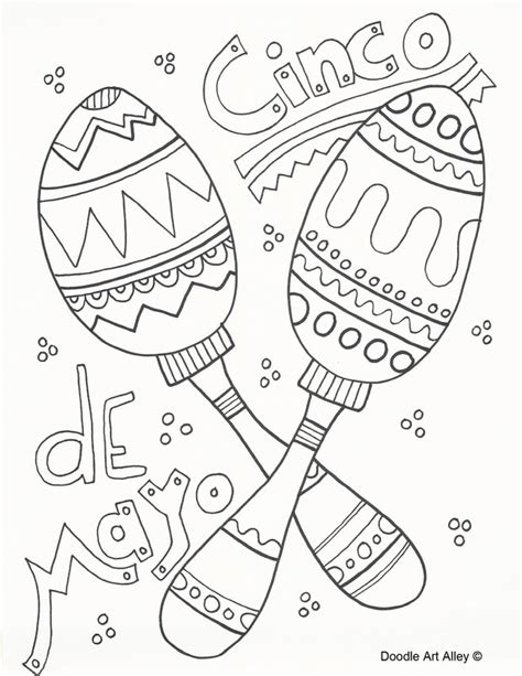 Cinco De Mayo Coloring Pages Free Printable