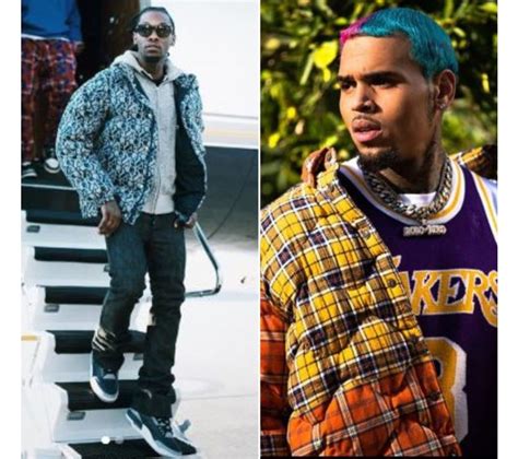 Hood Mr Rogers Offset And Chris Brown Turn Heads When Fans Notice They Are Rocking The Same