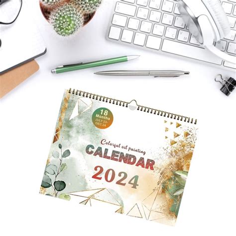 Настенный календарь на 2023 2024 гг 18 месяцев июль 2023 г декабрь 2024 Подвесные