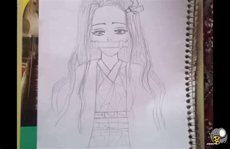 آموزش نقاشی نزوکو از انیمه شیطان کش تانجیرو فیلو
