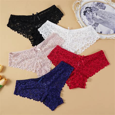 Ropa Interior De Encaje Sexy Para Mujer Calzoncillos Huecos Para Ni As Lencer A Transpirable Sin 