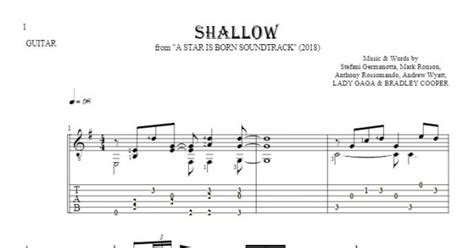 Shallow Notes And Tablature For Guitar Playyournotes