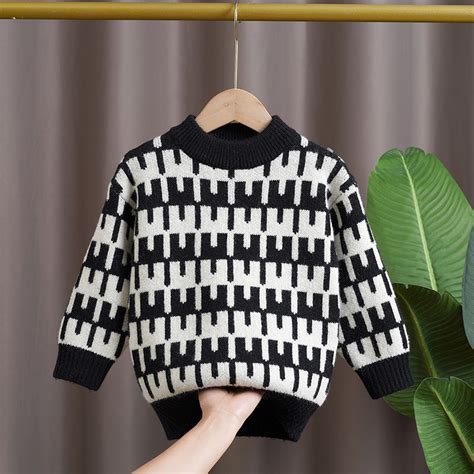 Badu Bg Пуловери за момчета Зимни дрехи Момичета Детска мода за бебета Нови деца Дебели топли