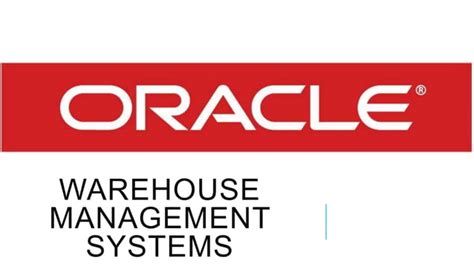 Oracle Warehouse Management System Pptx Cloud Computing Internet