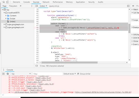 Issue While Retrieving Value From Structured Filter Issue 23 Evoluteur Structured Filter