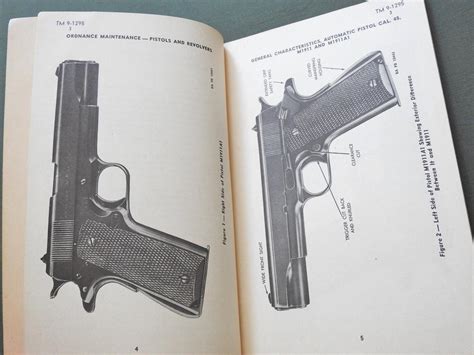 Us Ww2 Pistols And Revolvers Colt 1911 45 Sandw M 1917 Technical Book