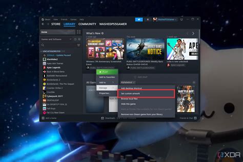 How To Add Custom Artwork To Your Steam Library Games