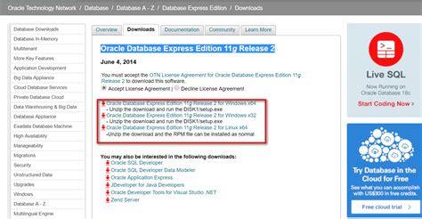 toad工具安裝xoracle database下載安裝 oracle database express edition 11g release 2
