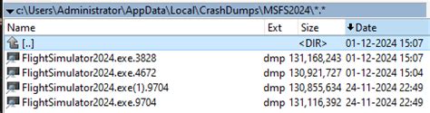 Crash Dump Files Location Crashes CTDs Microsoft Flight Simulator Forums
