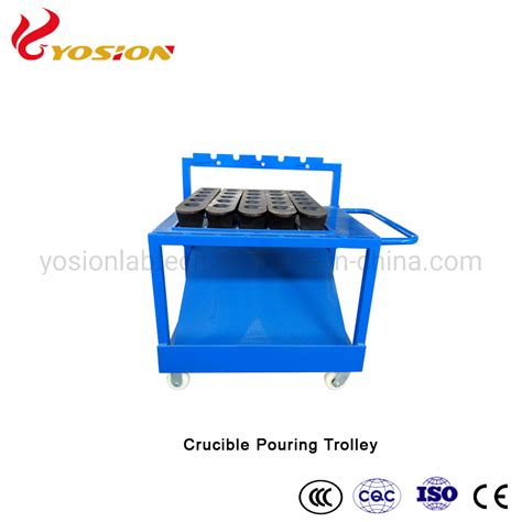 Fire Assay Tool Crucible Pouring Trolley With Mould Fire Assay Tool