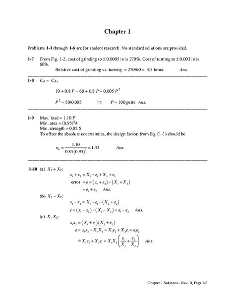 Chapter 1 Solutions Chapter 1 Problems 1 1 Through 1 6 Are For Babe Research No