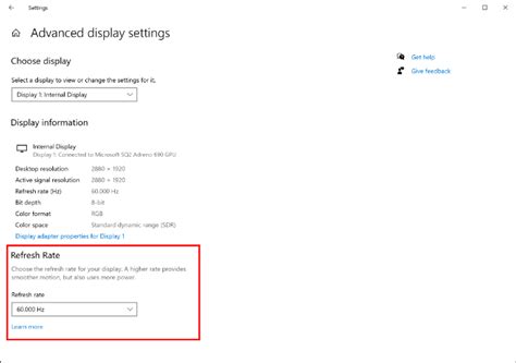 Latest Windows Build Makes Adjusting Display Refresh Rates Easier New Search Features