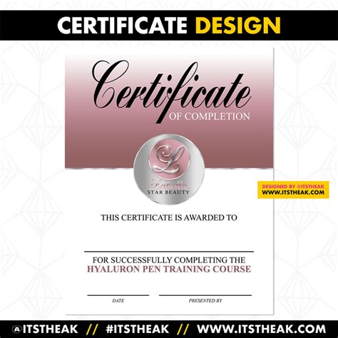 Certificate Design Options