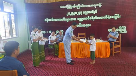 ဖားကန့်မြို့နယ် စည်ပင်သာယာရေးအဖွဲ့ဝန်ထမ်း သားသမီးများအား ပညာသင်ထောက