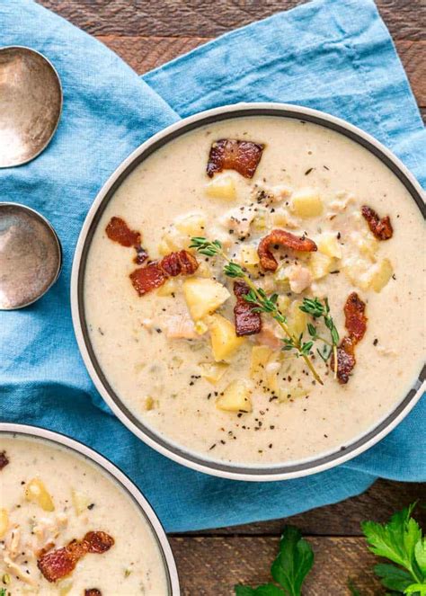 The Best Creamy New England Clam Chowder Kevin Is Cooking
