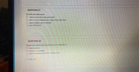 Solved Full Finth And Aredit Requates States To Honor Those