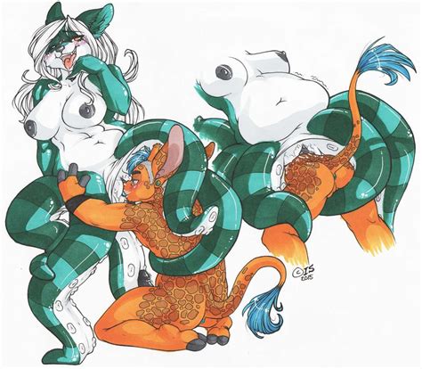 Rule 34 2015 Anthro Breasts Cephalopod Cunnilingus Female Giraffe