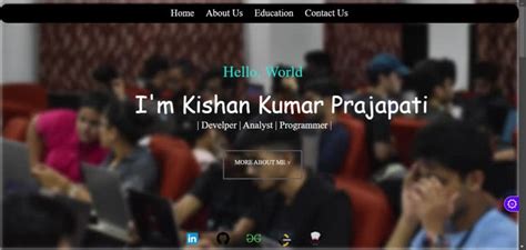Kishan Kumar Prajapati On Linkedin Frontend Portfolio Webdevelopment Website Webdesigner