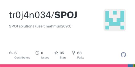 Github Tr0j4n034spoj Spoj Solutions User Mahmud2690