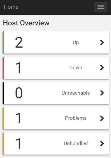 Nagios XI Mobile User Interface