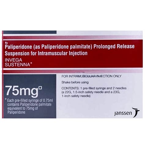 Buy Invega Sustenna 75mg Injection Online Uses Side Effects Price