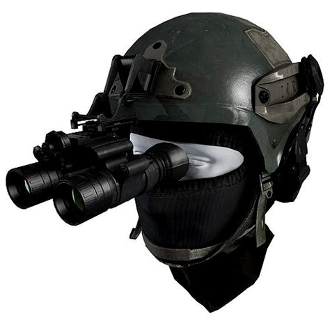 Ops Core Helmet With Tactical Night Goggles 3d Model