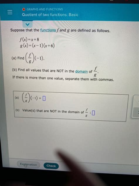 Solved O Graphs And Functions Quotient Of Two Functions
