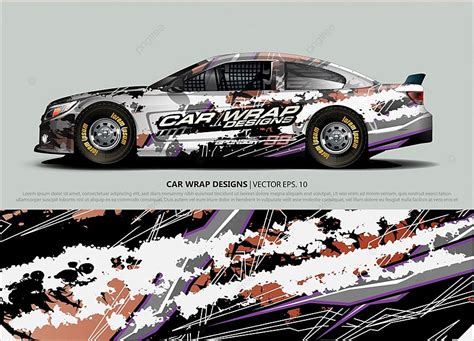 차량 비닐 스티커 및 자동차 일러스트 데칼 상징 모형을 위한 경주용 랩 디자인 벡터 템플릿 Psd 다운로드 디자인 자료 다운로드
