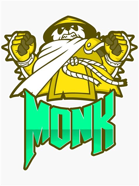 Monk Class Rpg Sticker By Lifecreation Redbubble