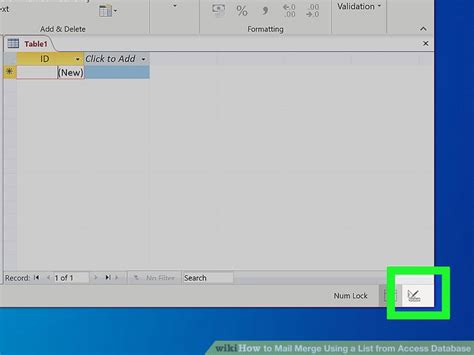 How To Mail Merge Using A List From Access Database