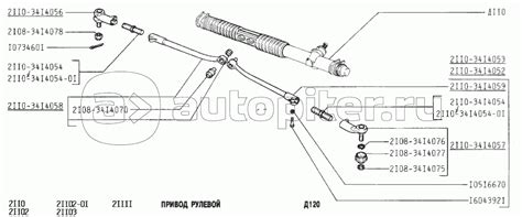 Привод рулевой ВАЗ-2112 — купить, цены в интернет-магазине Автопитер