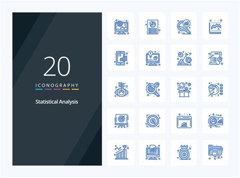 Statistical Analysis Blue Color Icon For Presentation Vector Art At Vecteezy