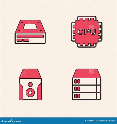 Set Server Data Web Hosting Optical Disc Drive Processor With Cpu And Uninterruptible Power