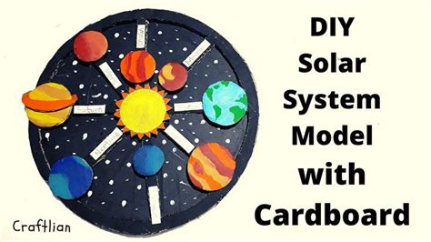 Diy Solar System Model With Cardboard Science Project Science Projects Solar System Model