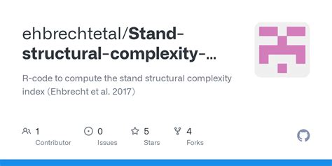Stand Structural Complexity Index Ssci Ehbrecht Et Al Stand Structural Complexity Index Code