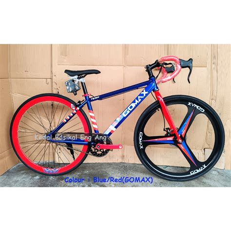 Basikal Fixie 700c Gomax Htg Gumbo Handle Racing Ringkas Dan