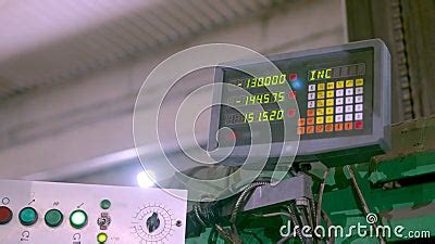 CNC Milling Machine Control Panel Stock Footage Video Of Engineer Automated