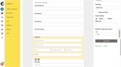 Reactjs Send Address Information To Mailchimp Using Gatsby Plugin