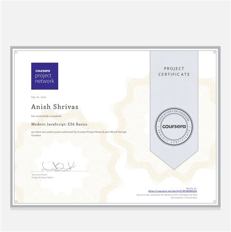 Anish Shrivas On Linkedin Coursera Javascript Frontenddeveloper Webdevelopment Webdeveloper