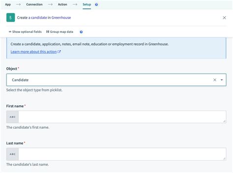 Workato Connectors Greenhouse Create Object Action Workato Docs